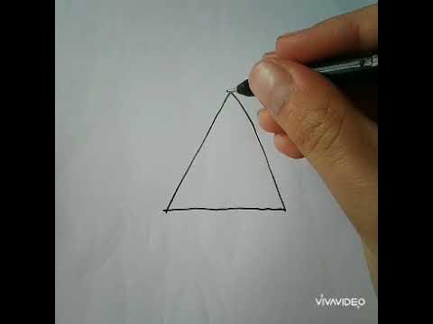 how to draw a 3D triangle - YouTube