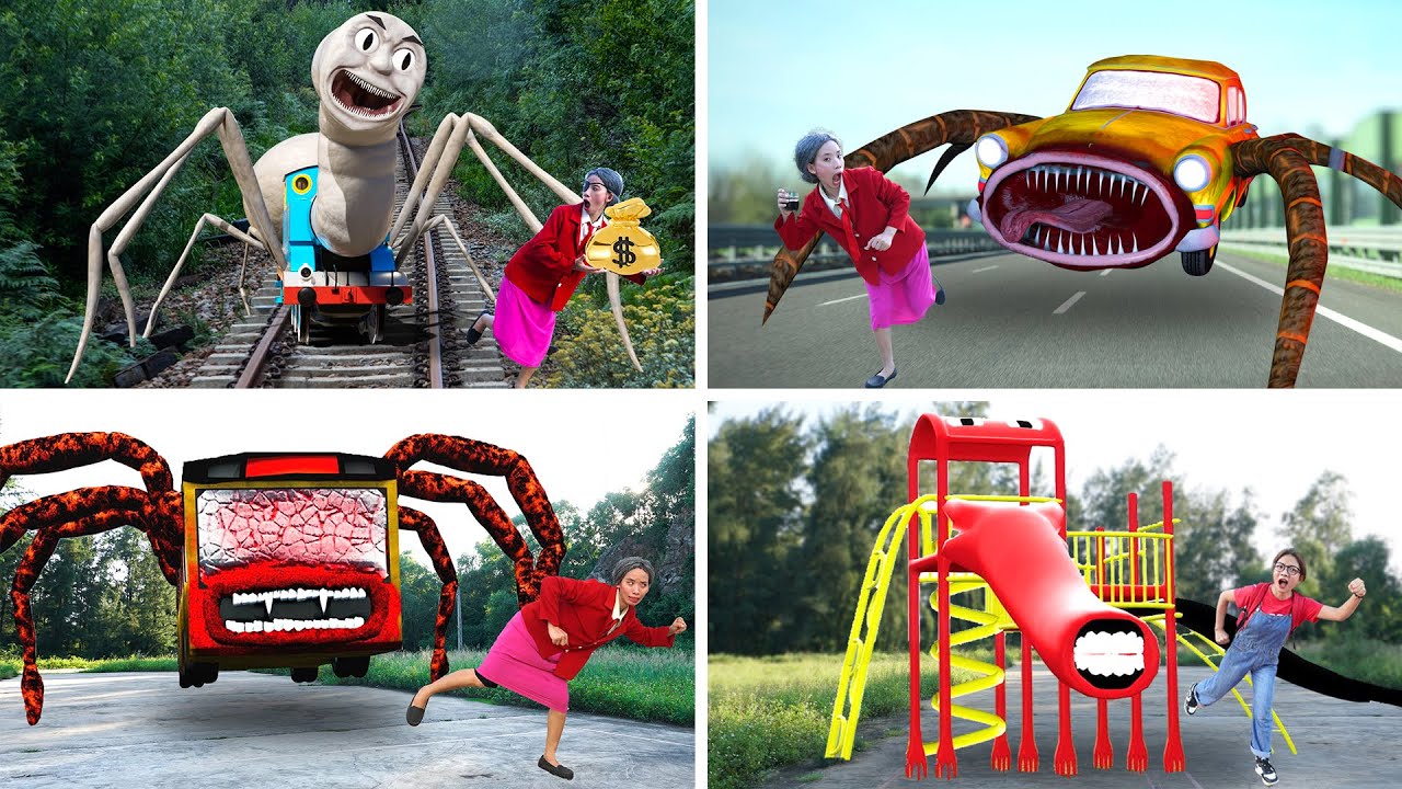 THE EXTRA SLIDE vs BUS EATER vs CAR EATER vs THOMAS THE TRAIN.EXE in ... THE EXTRA SLIDE vs BUS EATER vs CAR EATER vs THOMAS THE TRAIN.EXE in ...