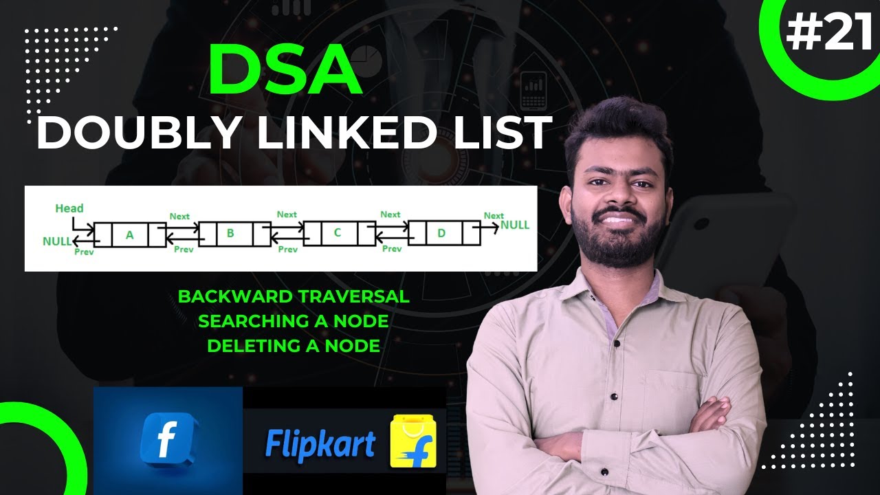 📈dsa Lecture 21 Doubly Linkedlist Part 1 Backwardtraversal 8301