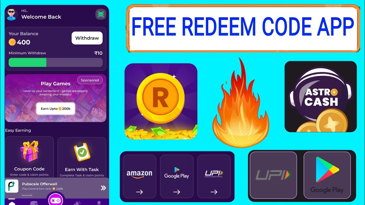 free redeem code app amazon gift card earning apps redeem code app ...