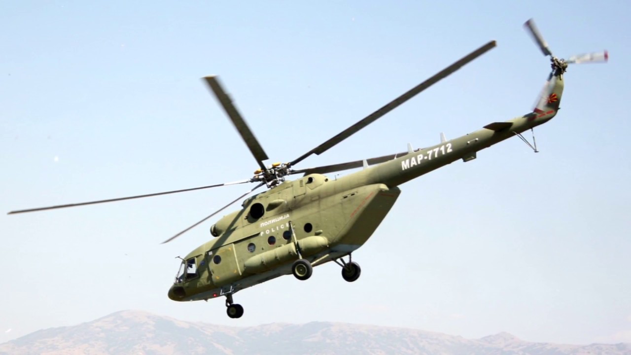 "MI-17V5" of the Police helicopter unit of the Republic of Macedonia ...