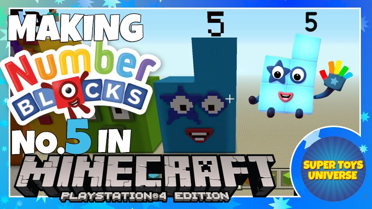 Making NUMBERBLOCK 5 in MINECRAFT - CBeebies Numberblocks - YouTube