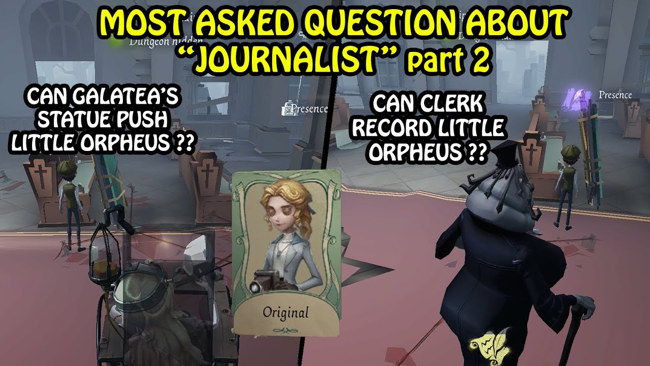 Most asked question about JOURNALIST ABILITY part 2 - Identity V - YouTube