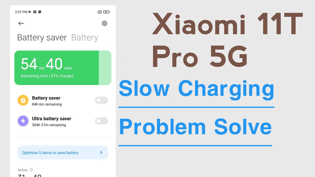 Xiaomi 11T Pro 5G Slow Charging Problem Solve - YouTube