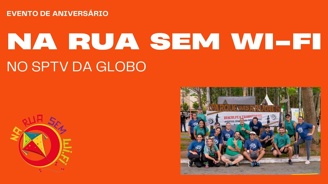 Reportagem SPTV TV GLOBO dia 29/04/2024 - Aniversário NA RUA SEM WI-FI ...