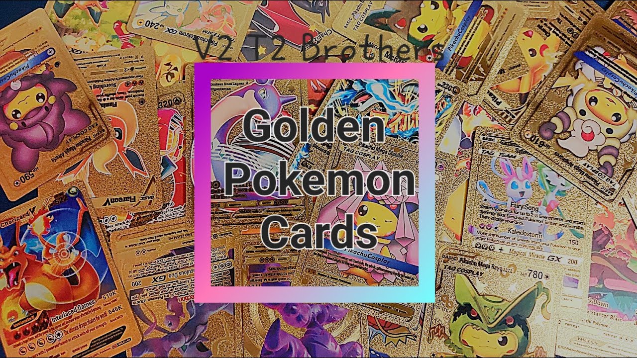 Unboxing Golden Pokémon cards | V2 T2 Brothers - YouTube