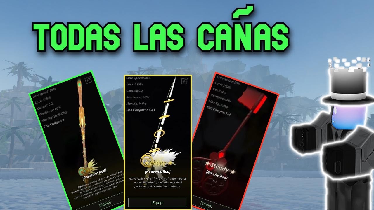 COMO CONSEGUIR TODAS LAS CAÑAS DE Fisch (GUIA COMPLETA) 2025 - YouTube