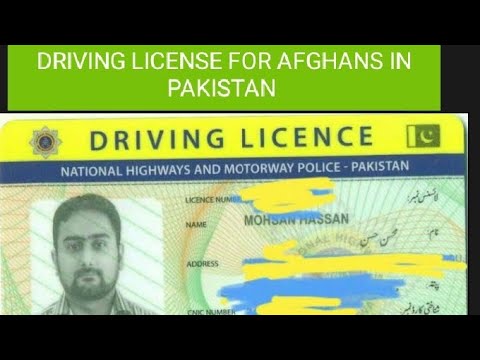 Driving license for Afghan refugees in Pakistan,Driving license for ...