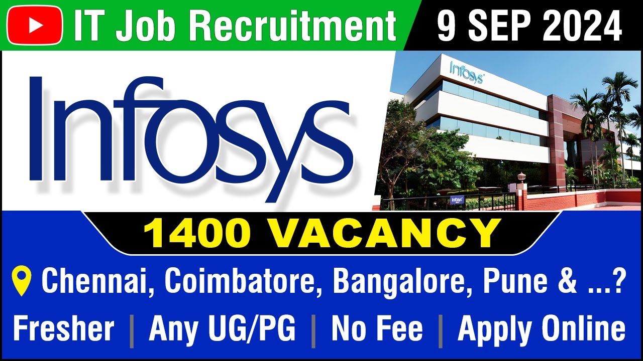 Job | Infosys India | IT | Recruitment 09 SEP 2024 | Careers | Job ...