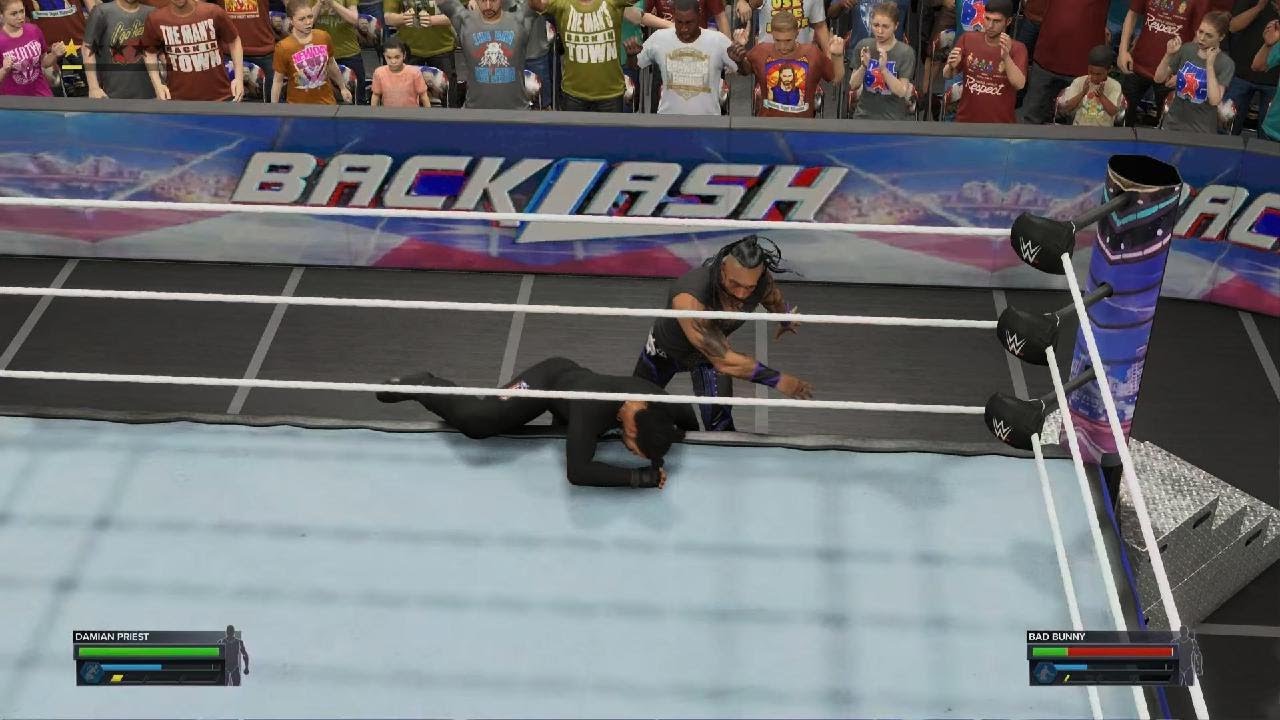 WWE 2K23 Backlash Simulation: Bad Bunny vs Damien Priest - YouTube