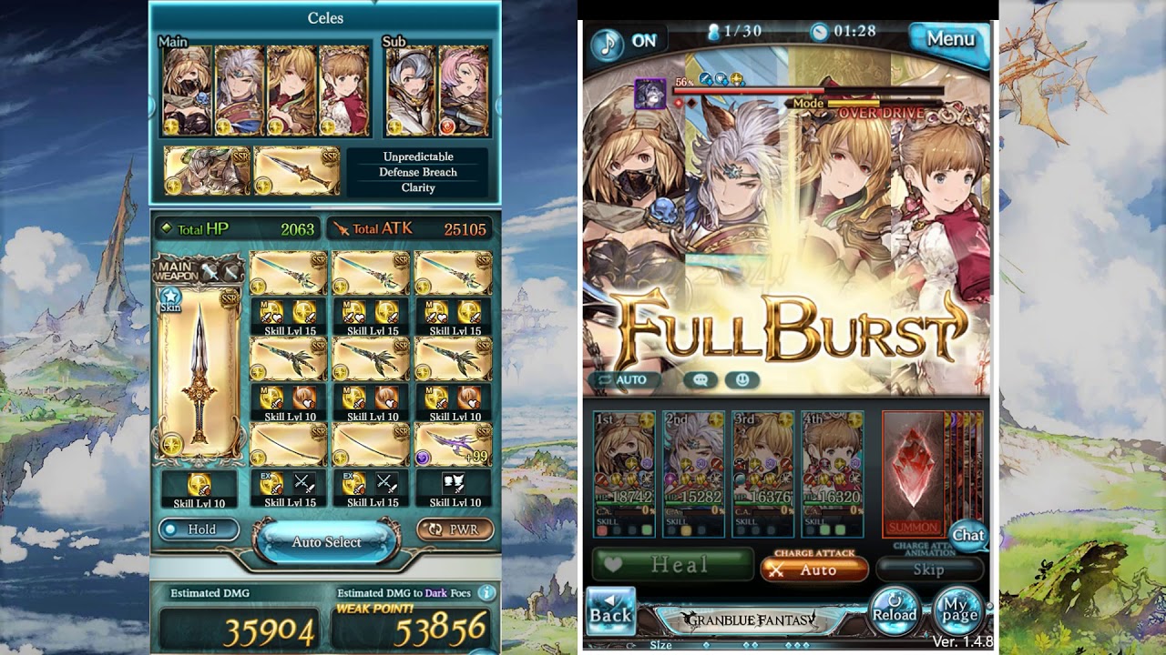 [Granblue Fantasy] My new Team for Celeste Omega feat. Vira (Grand ...