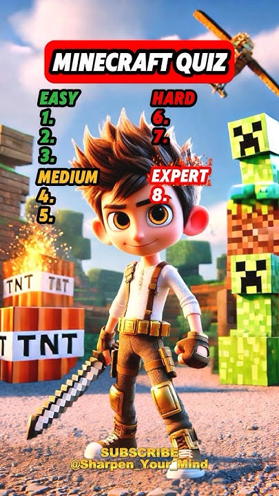 Minecraft Quiz! Can You Guess The Minecraft Blocks? #quiz #trivia - YouTube