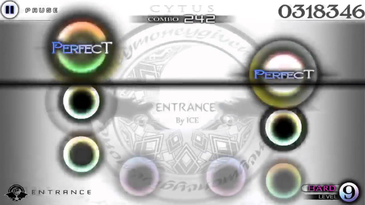 Cytus Gameplay - Entrance(Hard) - 1000000 - YouTube
