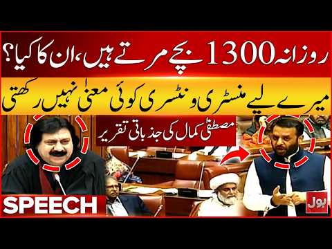 Mustafa Kamal Emotional Speech In Senate | PIMS Hospital Fire Incident | Bol News