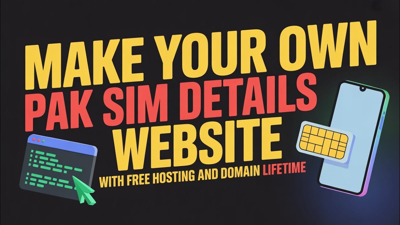 How To Create Own Sim Data Base website free pak sim info data base ...