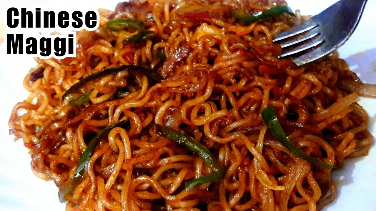 Chinese Maggi Recipe | Chinese style maggi noodles | चाईनीज मैगी ...