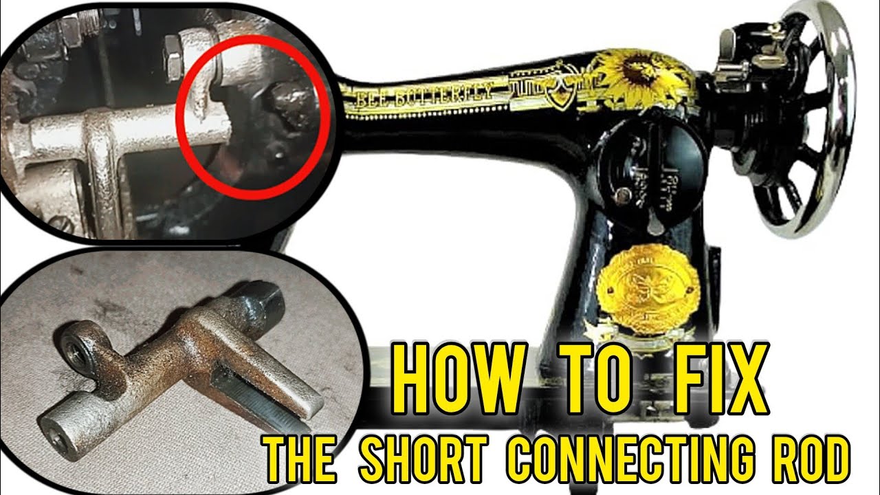 How to CHANGE THE SHORT CONNECTING ROD on your sewing machine - YouTube