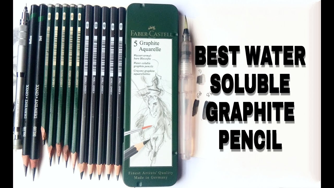 water soluble graphite vs normal graphite | unboxing | faber castell ...