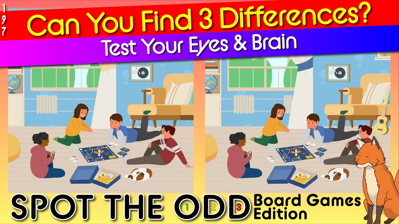 Brain break - Board Games 197 | find 3 differences | How good are your ...