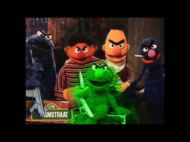 Gangster Elmo With A Gun