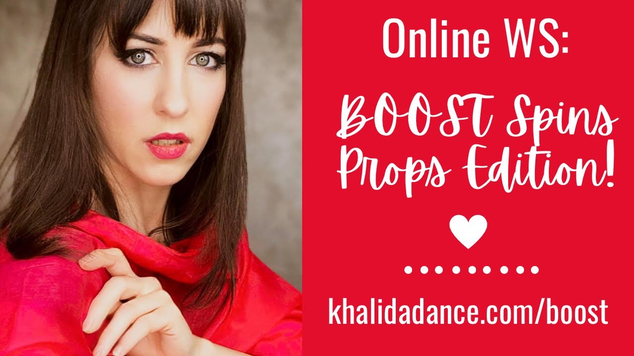 Bellydance BOOST with Khalida: Spins with Props - YouTube