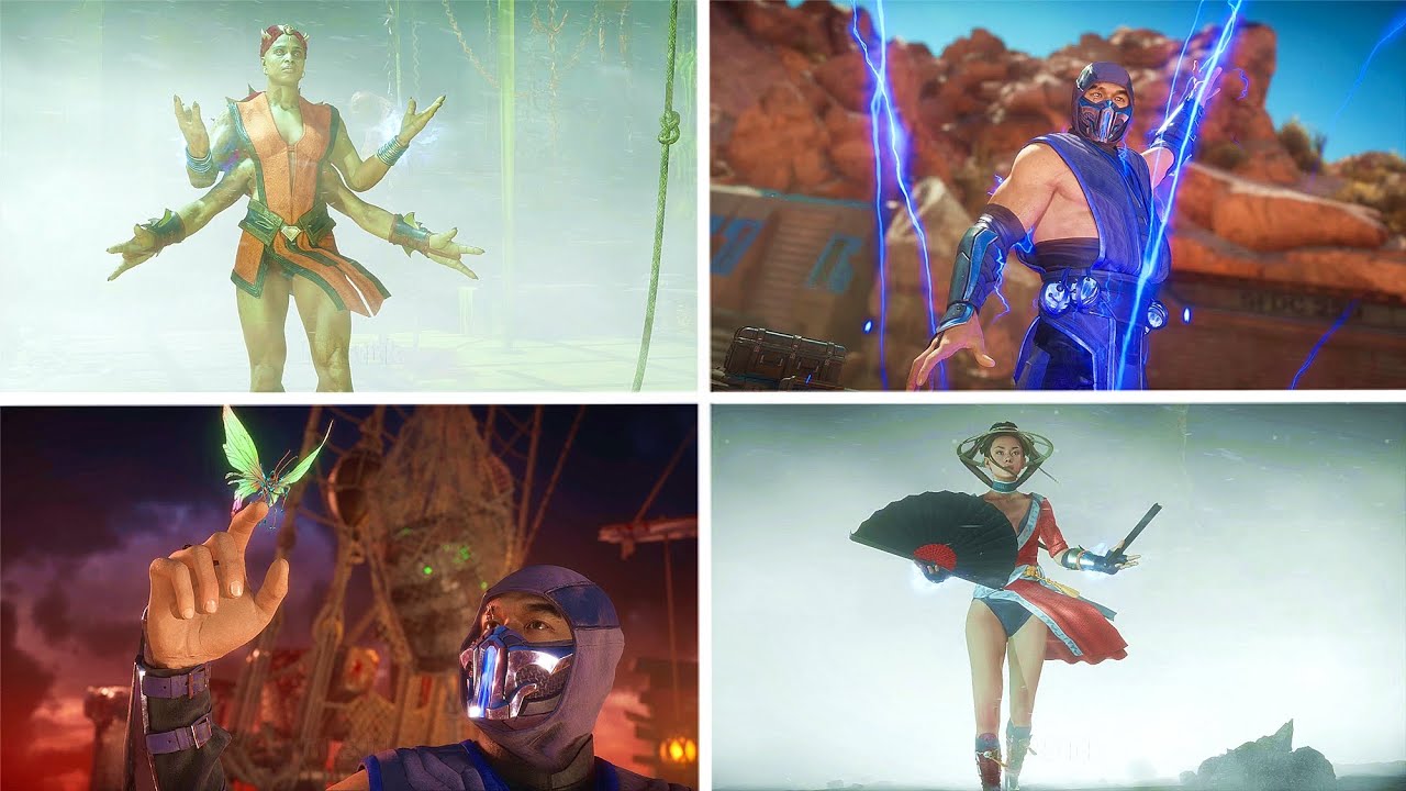 MK11 - All Performs Sub-Zero "Heart of lce" & Victory Poses - YouTube