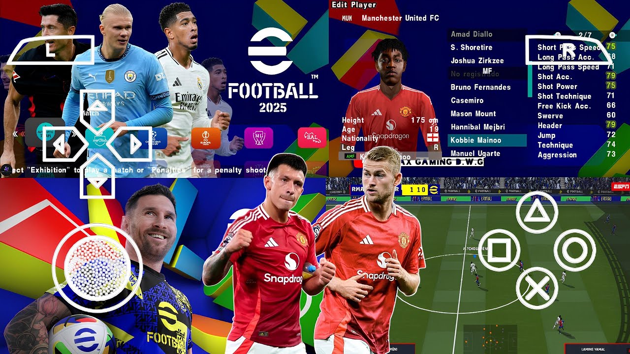 eFootball PES 2025 PPSSPP New Season Update Stadium & Transfer Real ...