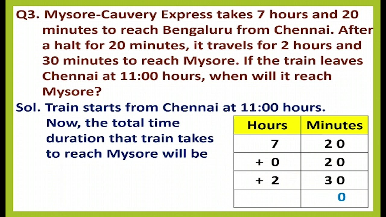 Class V Maths, Ch 9 Time and Temperature Part 6 Topic Word Problems of ...