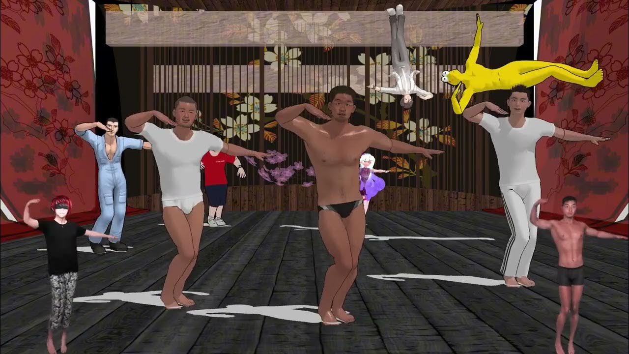 【MMD】YAJU&Uダンスを歌って踊る野獣先輩達【RVC】 - YouTube