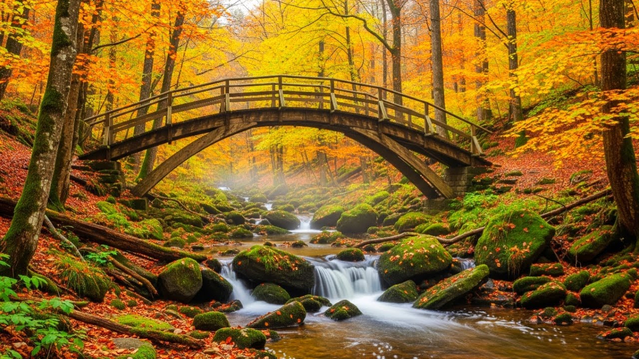 Relaxing Fall Music 🍂 Beautiful Autumn Nature & Healing Melodies for ...