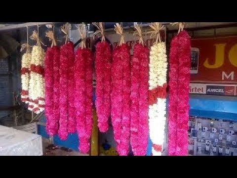 Rose Garland making | Rose garland | How to Make Rose Garland | Maalai ...