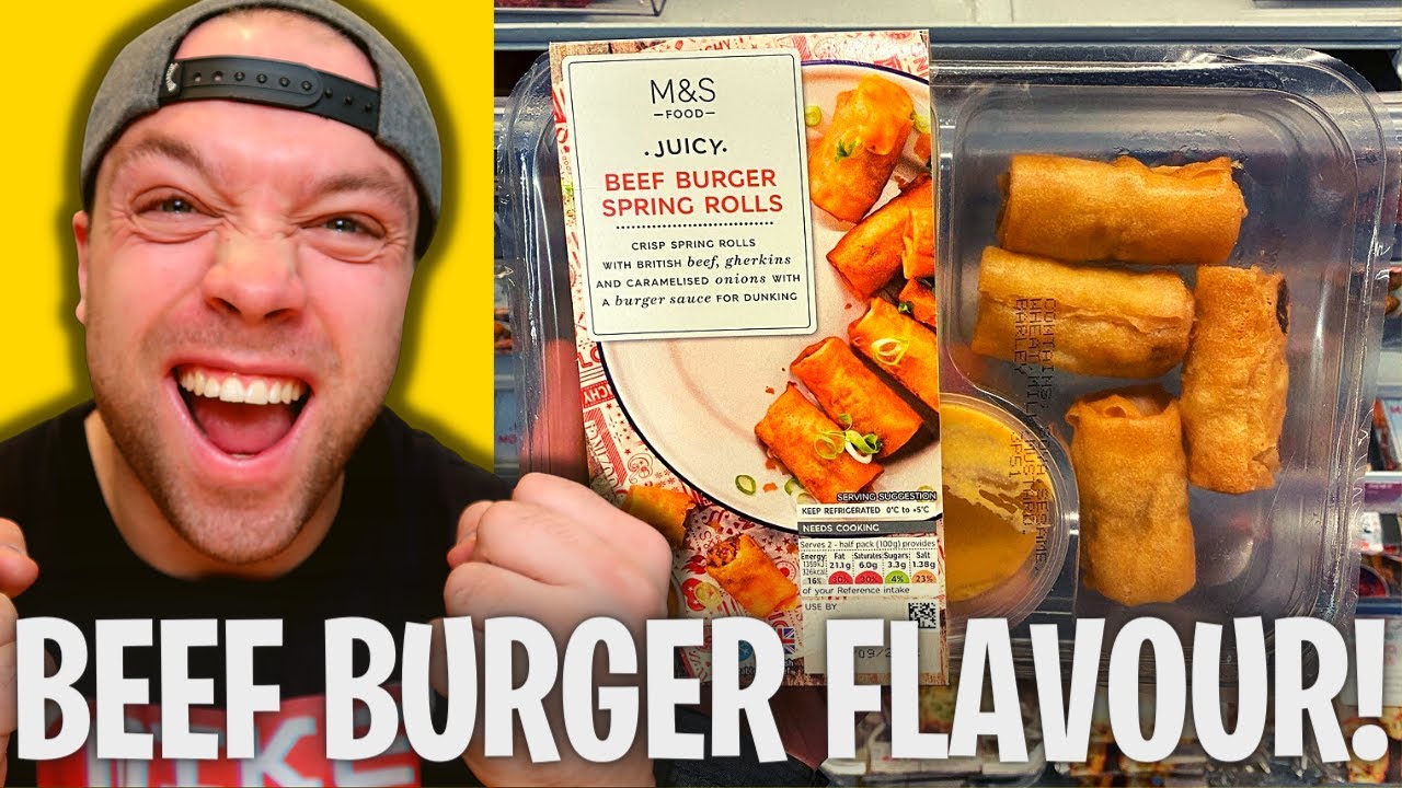 "That burger sauce is OUTSTANDING!" NEW FOOD FROM M&S!!! BEEF BURGER ...
