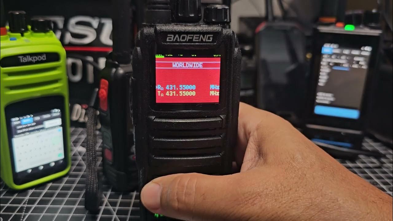 BAOFENG DM1701 - SELECT DMR/ANALOGUE - OpenGd77 Vfo mode - YouTube