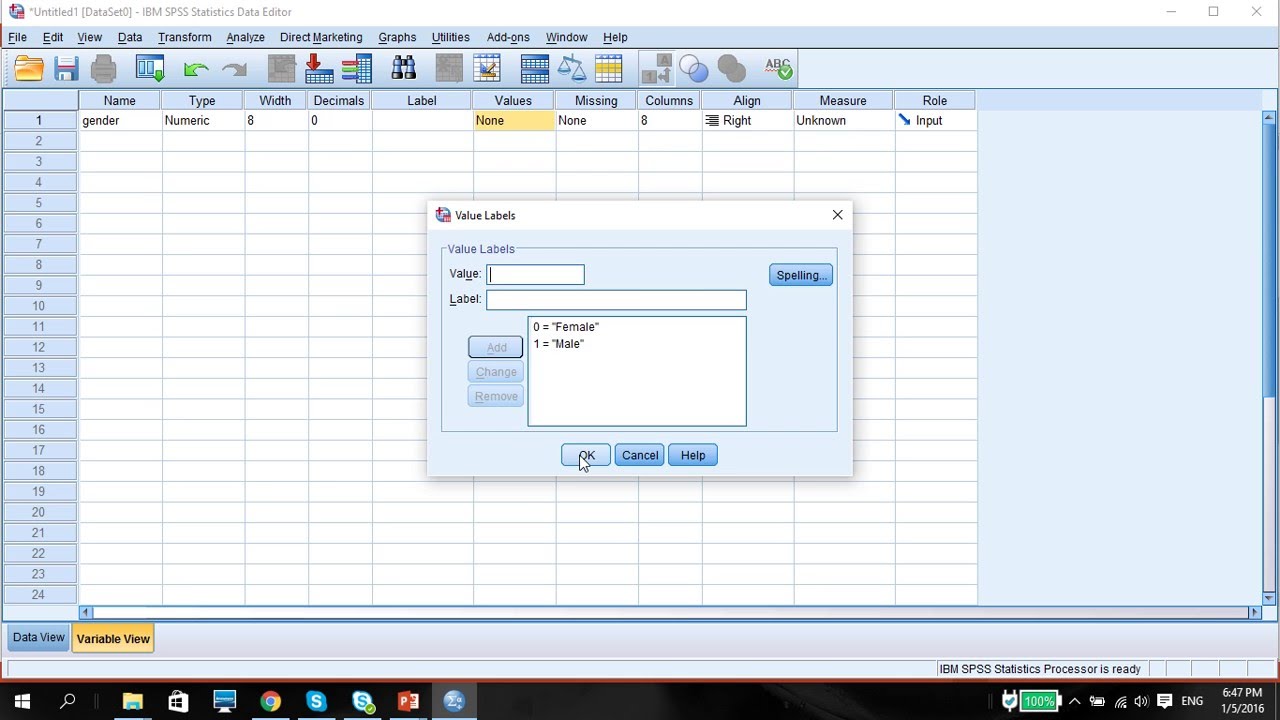 SPSS Vid4 The SPSS Environment and Data Entry - YouTube