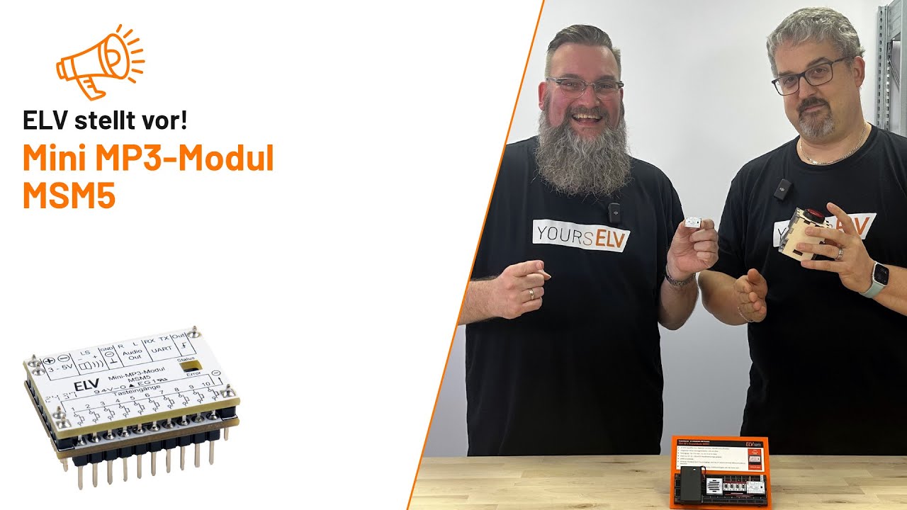 MP3-Sound-Modul Mini MSM5 - ELV stellt vor! - YouTube
