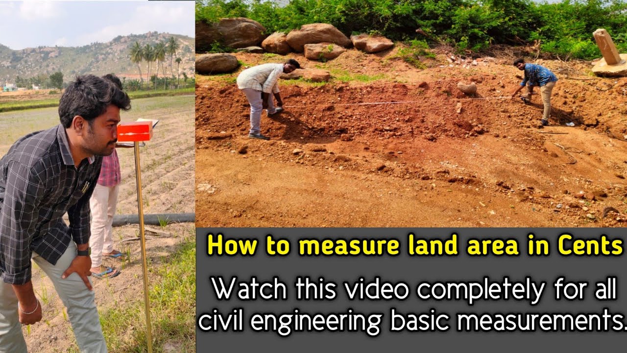 How to calculate land area in Cents || Civil Engineering Basics || Area ...