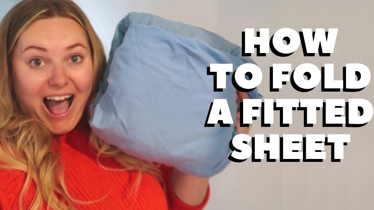How to Fold a Fitted Sheet | Easy Folding Method - YouTube