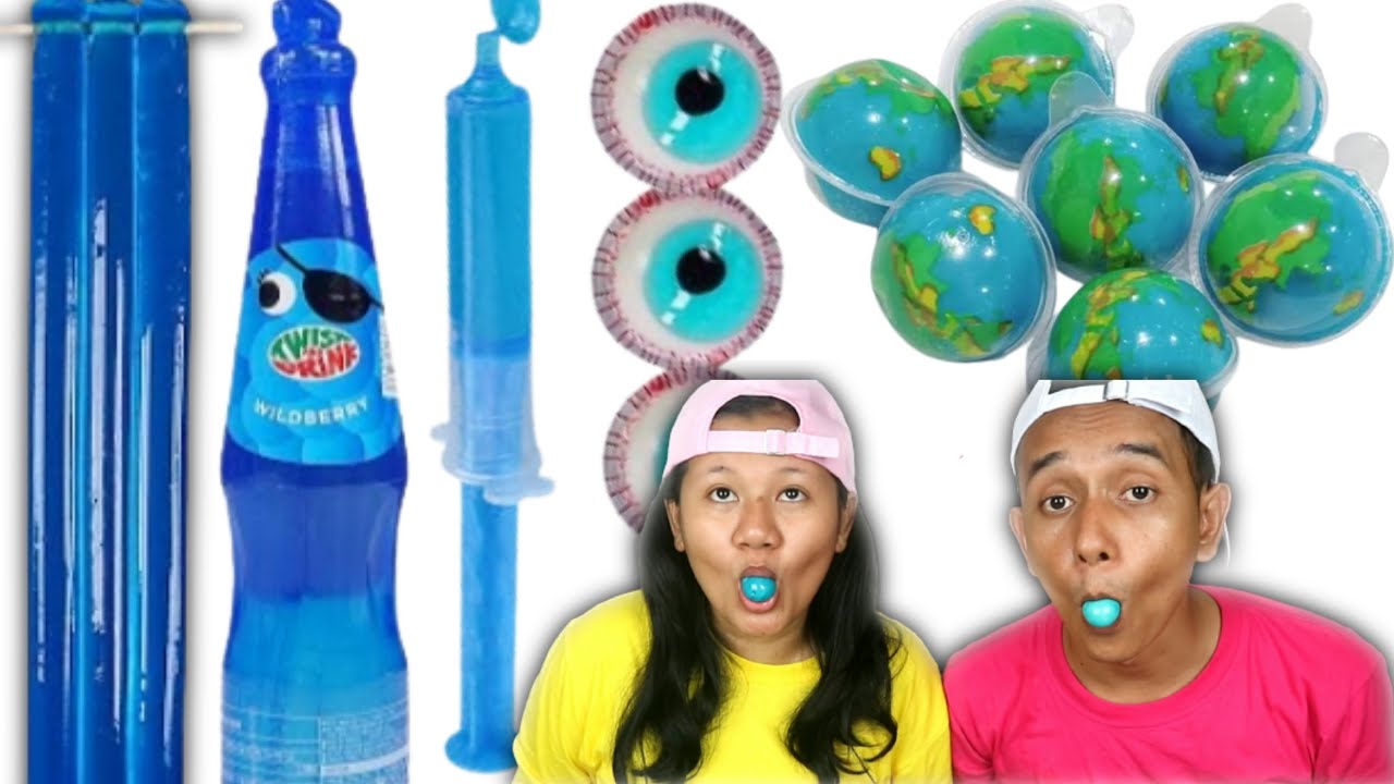 Mukbang Blue Color Food Nerds Rope Jelly Oreo 파란색 음식 먹방 by MICHU - YouTube