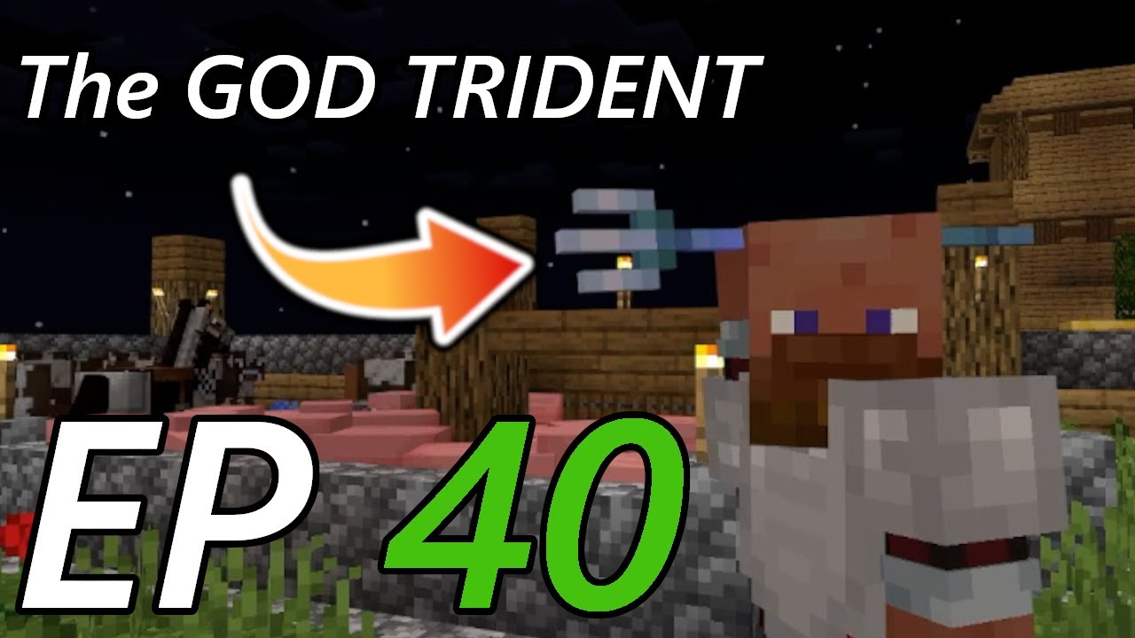 Making the BEST ENCHANTED TRIDENT! | Minecraft Bedrock Multiplayer ...