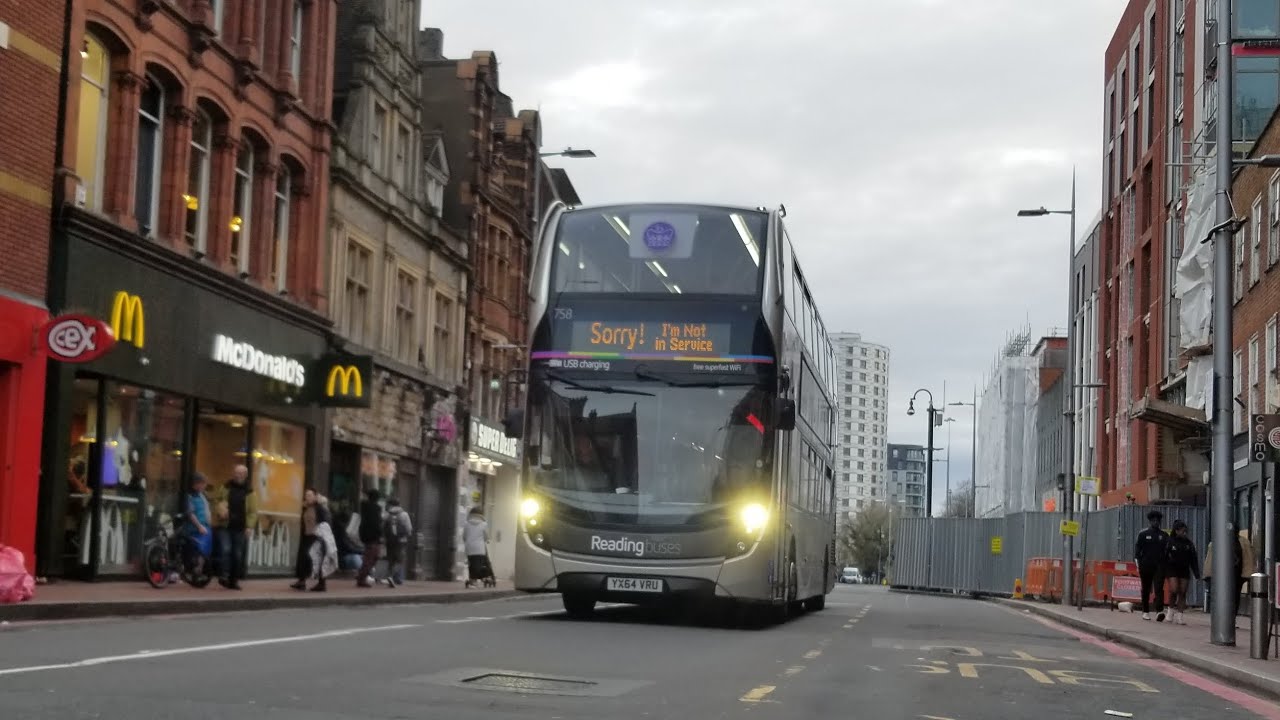 Reading Buses Enviro400 MMC 758 (YX64VRU) Not in Service - YouTube