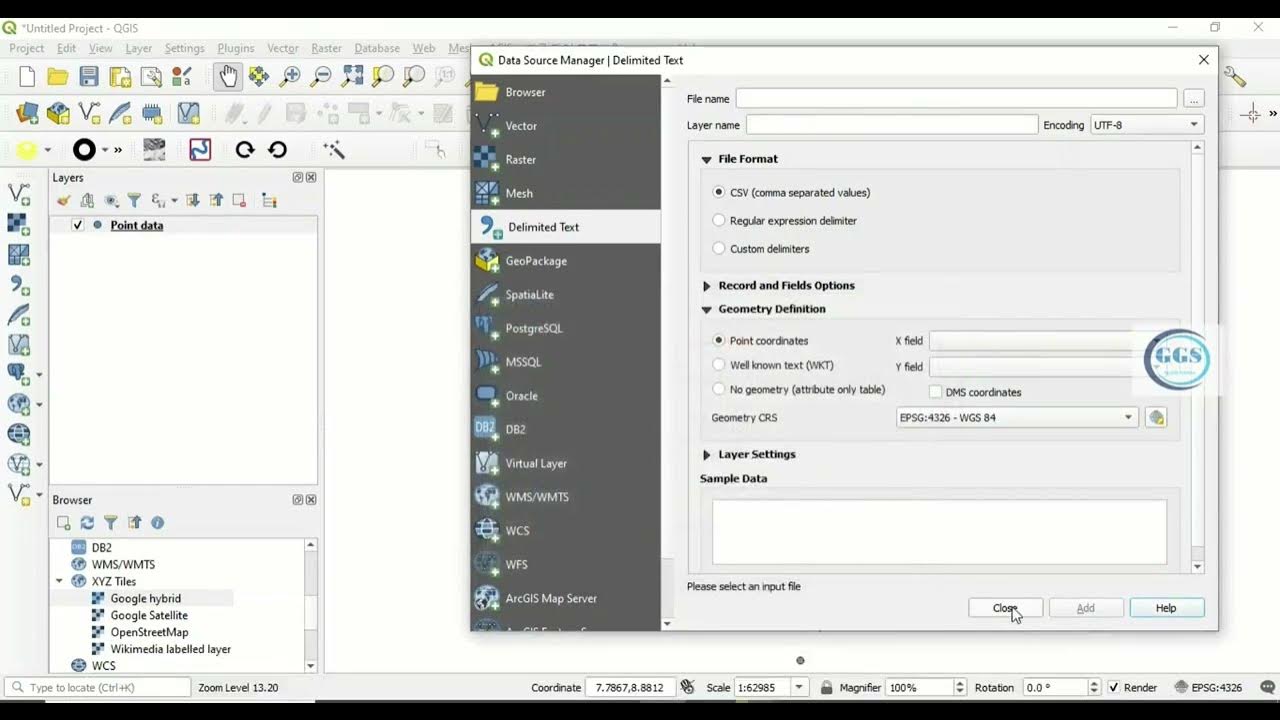 Importing CSV Files In QGIS - YouTube