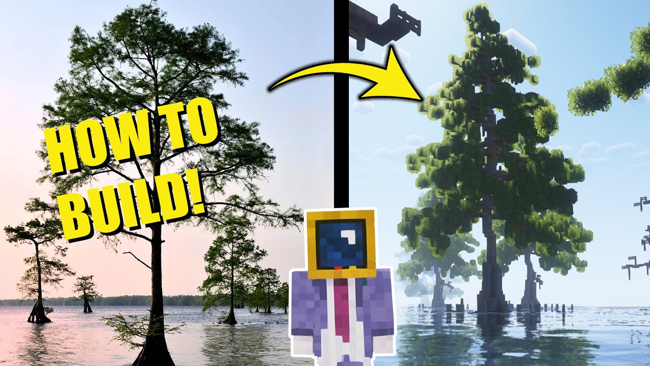 Recreating Real Life Trees In Minecraft! Swamp Cypress - YouTube