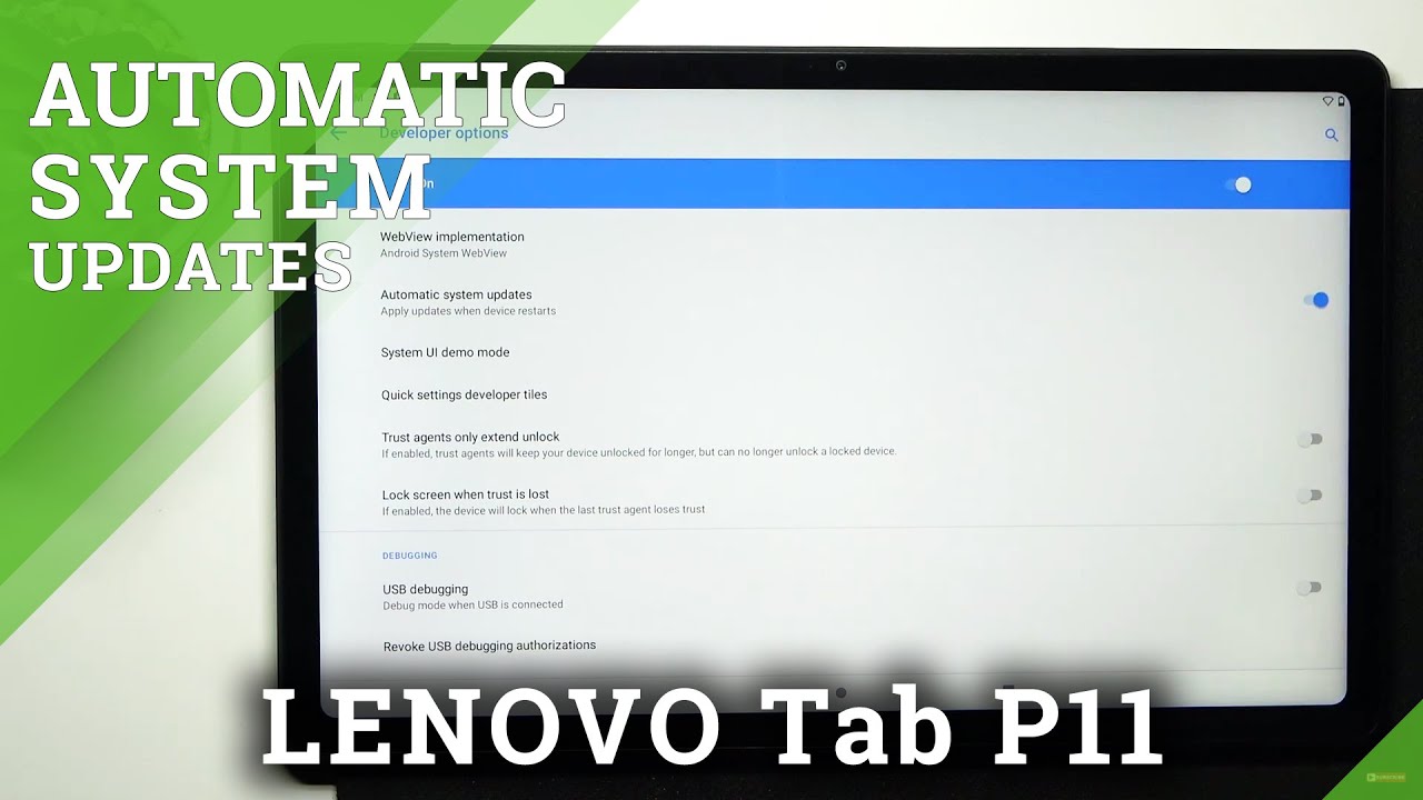 How to Turn On Automatic System Updates in Lenovo Tab P11 - Apply Auto ...