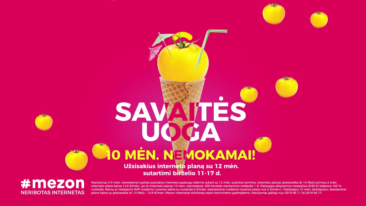 Mezon savaitės uoga! MEZON INTERNETAS 10 MĖN. NEMOKAMAI! - YouTube