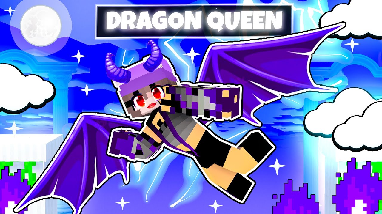 Playing as a DRAGON QUEEN in Minecraft 🐲 🐲 (Hindi) - YouTube