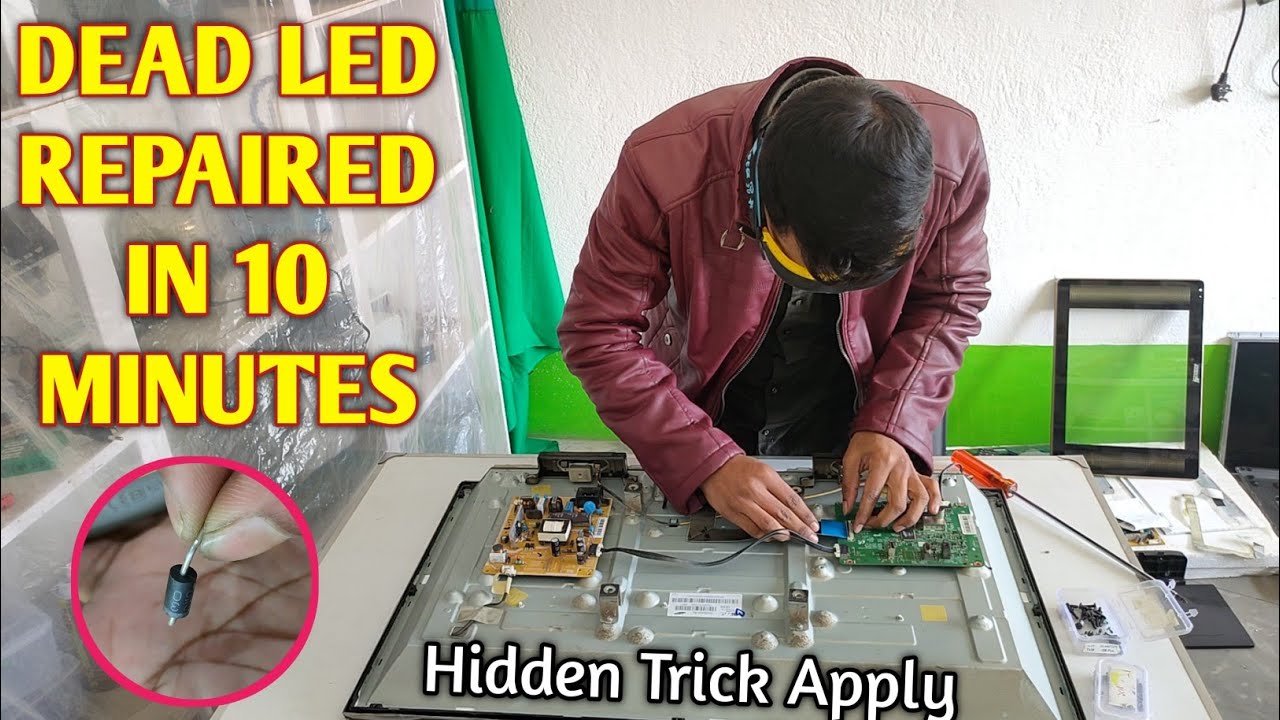 Dead 32 inch LED TV repaired in 10 minutes - YouTube