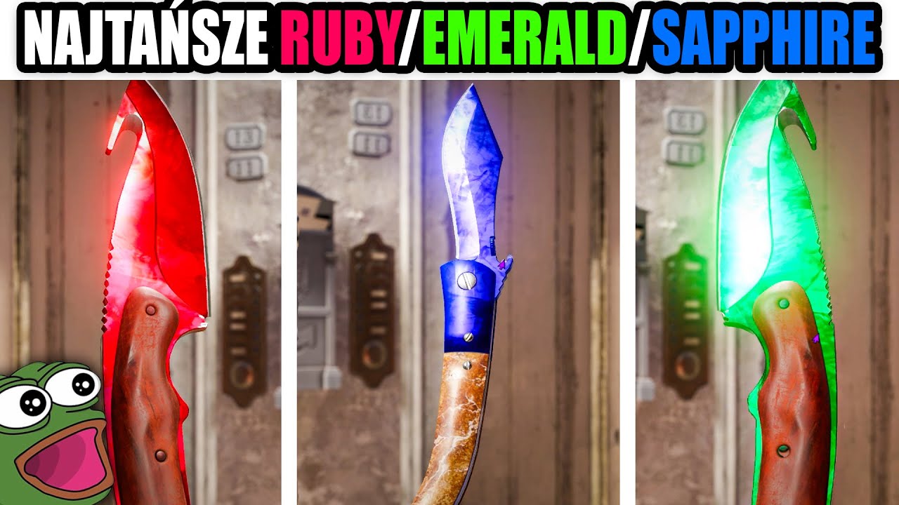 NAJTAŃSZE KOSY RUBY/EMERALD/SAPPHIRE W CSGO/CS2 😱 - YouTube