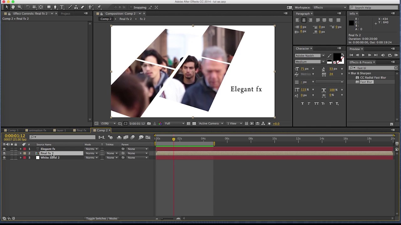 Elegant Slide Show - Tutorial AE - YouTube