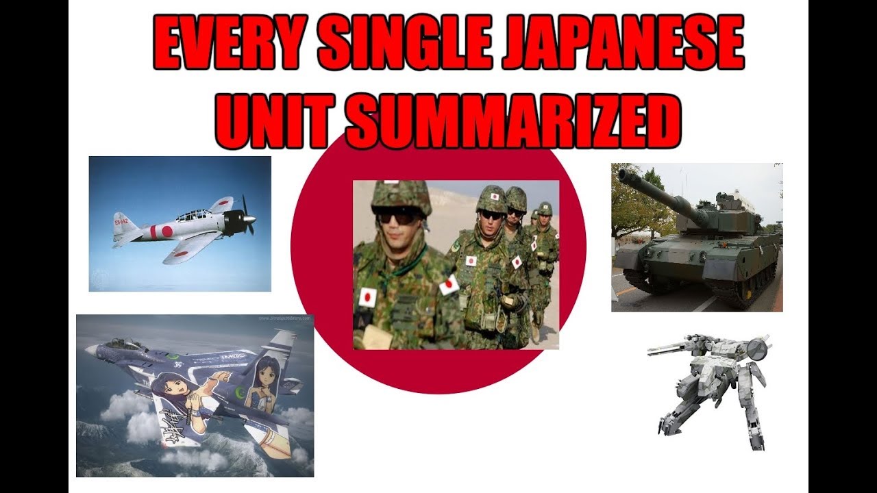 EVERY SINGLE JAPANESE unit summarized - YouTube