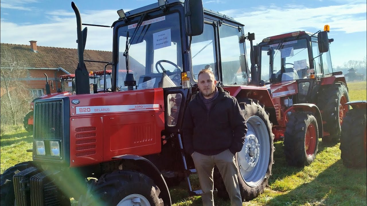 Belarus 820 standard -Novi traktor na imanju... - YouTube